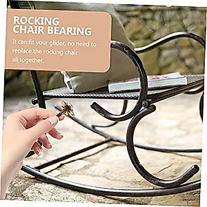 LIFKOME 4pcs Rocking Chair Bearing Rocker Glider Furniture Screws Machine Screws Glider Chair Hardware Rocking Chair Screws Bearing for Rocking Chair Rocking Chair Accessories Iron Seat