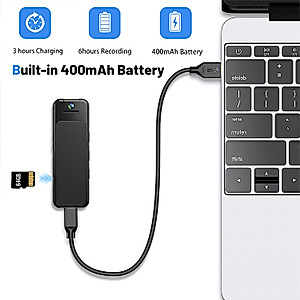 Small Body Camera Ture 1080P Full HD ,Mini Body Camera with 64GB Memory Card,Premium Portable Body Camera with Night Vision and Motion Detection Wearable for Office, Law Enforcement, Security Guard