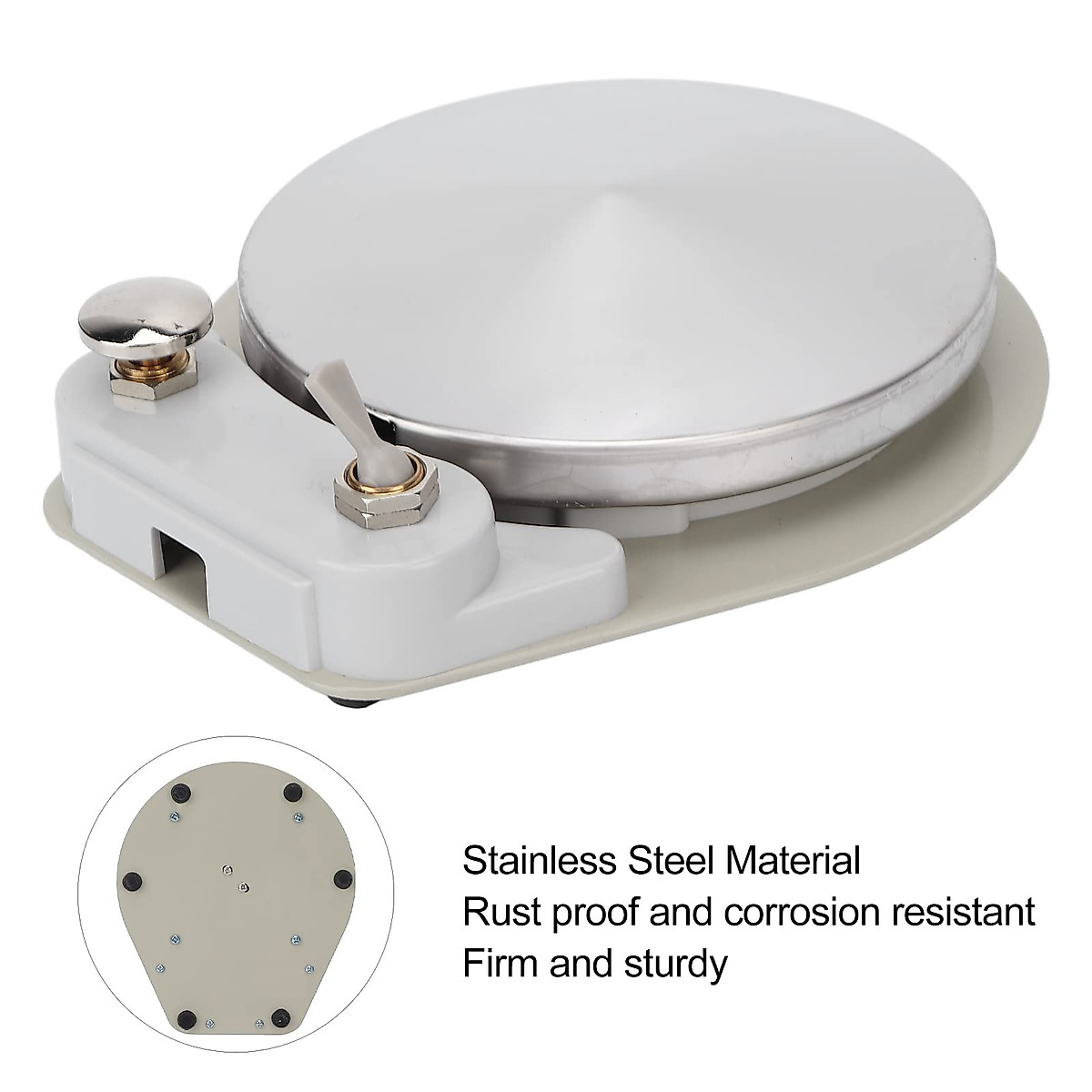 4 Hole Dental Foot Pedal, Professional Dental Chair Foot Control Pedal Stable, Stainless Steel Firm Sturdy Dental Foot Switch, for Dental Clinics for Dentist