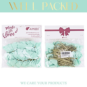 AIMUDI Stretch Loops with Pre Tied Satin Bows 10", Purple Elastic Gift Bows Stretch Bows for Gift Wrapping Stretch Cord with Bow Elastic Ribbon for Gift Boxes Party Favors (24 Pack)