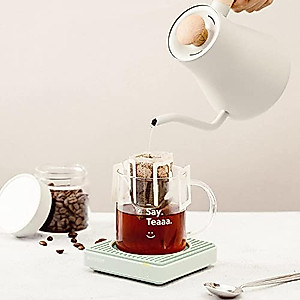 BUYDEEM OA20013 Extra Wide Mug Warmer, One-Touch Beverage Cup Warmer with 2 Temperature Settings and Auto Shut-Off, Perfect for Office Desk Use (Cozy Greenish)