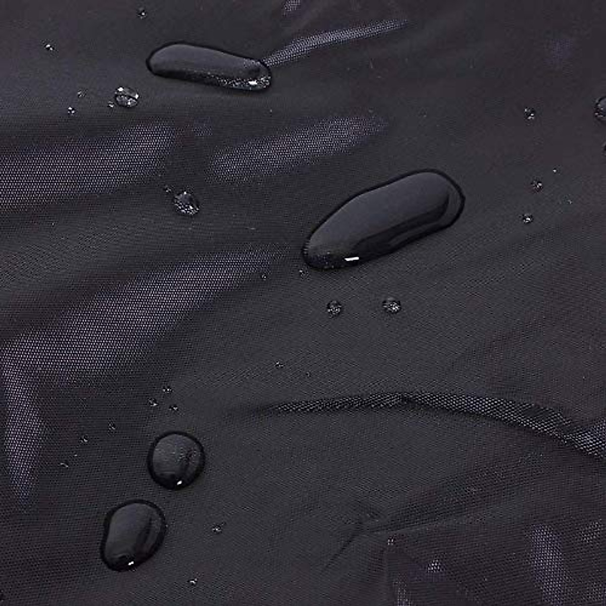 WElinks Black Waterproof BBQ Cover Outdoor Rain Grill Barbacoa Anti Dust Protector Charcoal Electric Barbeque Garden Grill Protection BBQ Accessories (77 x 58cm)