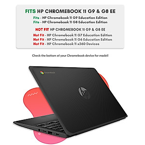 UZBL Case for HP Chromebook 11 G9 EE & for HP Chromebook 11 G8 EE | Protective Air Hard Shell Polycarbonate Laptop Clear Case Cover | Student-Proof Protection
