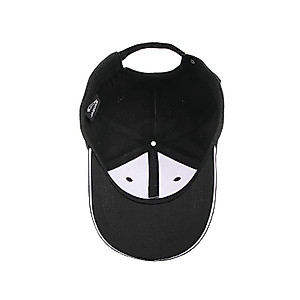 ARKOSKNIGHT Adjustable Embroidered Baseball Caps Jagvar Logo Racing Motor Hat Fashion Street Dancing Sports Travel(JB Black)