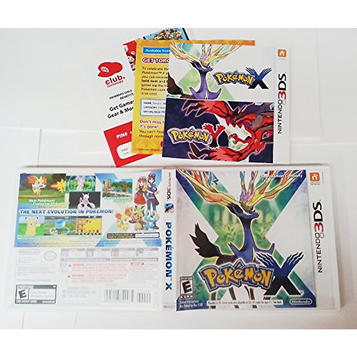 Case and Instruction Booklet (NO GAME) for Nintendo 3DS POKEMON X - NO GAME INCLUDED