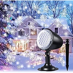 Snowfall LED Light Projector,Christmas Snow Light,Snowfall Projection Light with Snowstorm Effect for Christmas,Holiday,Halloween,Party,Garden,Wedding,Indoor Outdoor Decorations