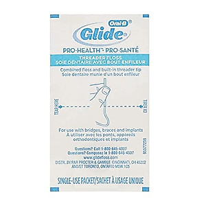 Glide Threader Floss, 30 Single-Use Packets each (Value Pack of 5)
