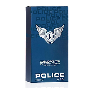 Cosmopolitan By Police - Fragrance For Men - Top Notes Of Mint And Sage - Middle Notes Of Jasmine And Nutmeg - Base Notes Of Vanilla And Sandalwood - Ideal For Socialite Occasions - 3.4 Oz EDT Spray