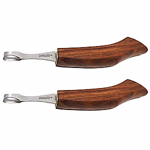 ProRider USA Set of 2 Horse Wood Handle SS Abscess Loop Hoof Care Cleaning Farrier Tool 98454