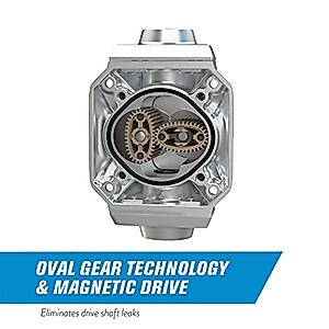 GPRO - QM40 Mechanical Fuel Meter in Gallons, 2-40 GPM, 1" NPT Quick Fit Modular Flanges, 4-Digit Display, Extreme Accuracy (139000-01)