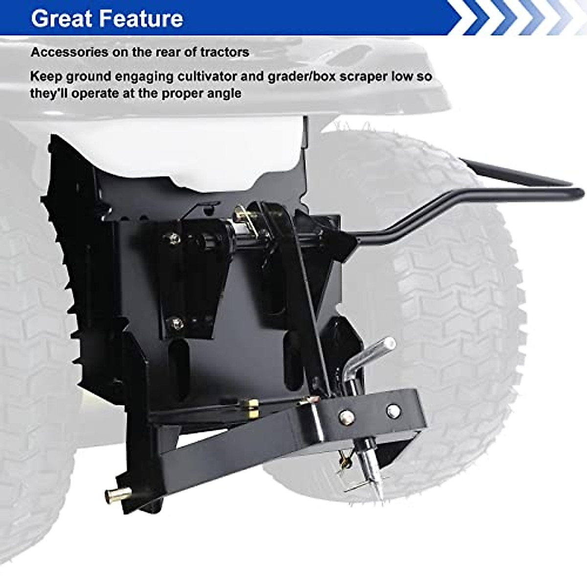 NUBEHONE Garden Tractor Sleeve Hitch Lawn Tractor Attachment Fit for Husqvarna 585607901 Craftsman Tractors with 22" & 23" Tires