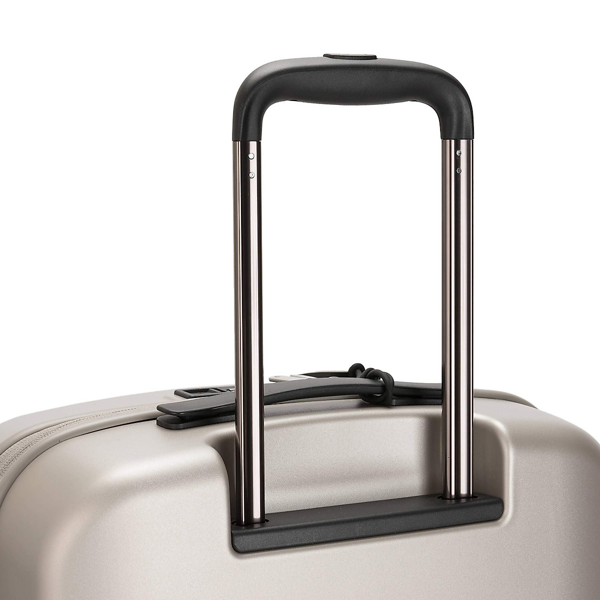 Curiosity Small Metallic 4 Wheeled Rolling Luggage