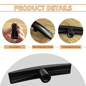 QUICTO 2pc RV Drain Valve Handle, RV Sewer Drain Valve Plastic Handle Replacement Camco Compatible - Fits 1 1/2" and 3" Gate Valves, Black