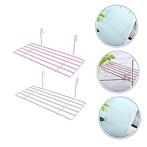 4 pcs Platform Sundeck Household Shelf Play Training Patio Interesting Portable Comfy Parrot Rectangular Toys Iron Wire Accessories B Playground Accessory Pen Metal Bird