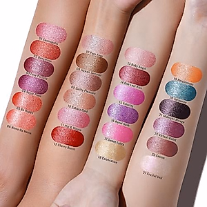 Oulac Brown Lipstick for Women with Metallic 3D Shine Lightweight Hydrating Formula, High Impact Lip Color, Vegan Beauty, Full Coverage Lip Makeup, Christmas Gifts for Women, Guilty Pleasure (09)