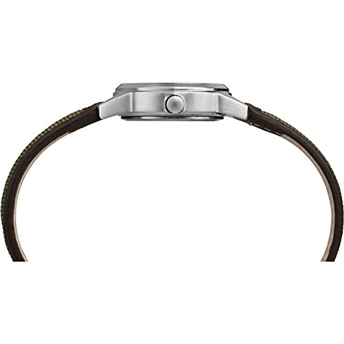 Timex Women's TW4B12000 Expedition Field Mini Brown/Green Nylon/Leather Strap Watch