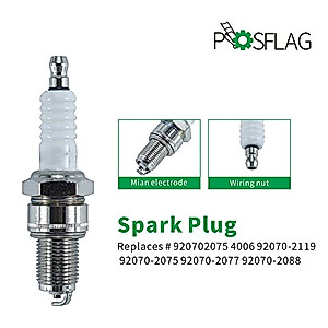 POSFLAG HS520 Paddles with 76322-V10-020 Scraper 22431-V10-013 Drive Belt Replaces 06720-V10-020, 72427-V10-020 for Honda HS520A, HS520 AS, HS520 ASA, HS720 AA, HS720 AMA 20" Snow Blowers