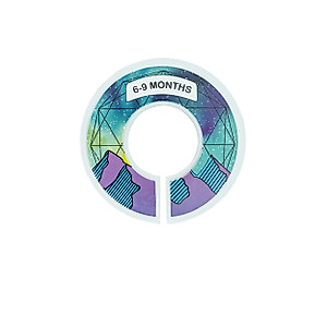 Baby Closet Dividers 14 Pcs | Baby Size Closet Dividers - 100 Stickers | Baby Closet Size Dividers - Velvet Bag | Unisex Baby Clothes Dividers for Closet Dividers for Baby Clothes Organizer Nursery