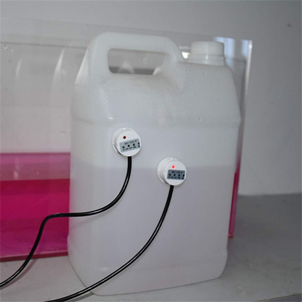 Taidacent Non-Contact Liquid Level Sensor Externally Attached Liquid Induction Level Switch Water Level Switch (NPN Output(5-12V))