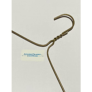 Amazing Drapery Hardware Drapery Hangers, 1/8 inch Steel Wire 10 Pack, 18 inch Wide