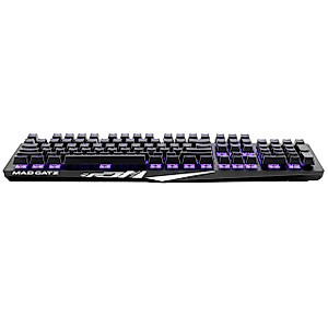 Mad Catz KS13MMUSBL000-0JI Gaming Keyboard, S.T.R.I.K.E. 4, Mechanical Keyboard, English US Layout, RGB16.8 Million Colors, 18 RGB Lighting Patterns, Authentic Japanese Product