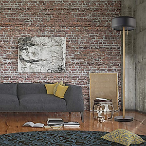 Globe Electric 67346 Novogratz x Globe Floor Lamp, Dark Gray