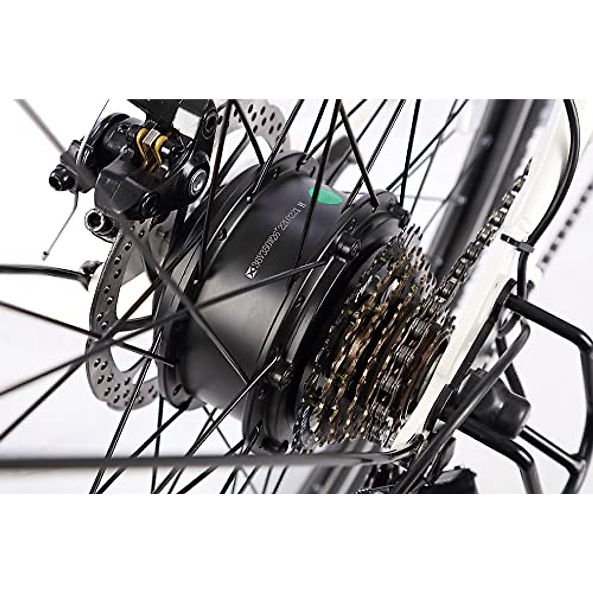 NARRAK Electric Bicycles, 350W Brushless Motor, 36V10Ah Removable Battery, Large M5 Display, 26" City e-Bike Step-Thru Frame, 20Mph Max Speed, Mountain e-Bike, for Adults (Black Color)