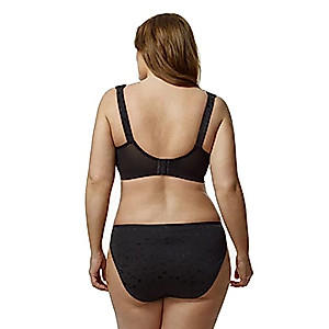 Elila Jacquard Full Coverage Full Support Softcup 1305 Black 50 L