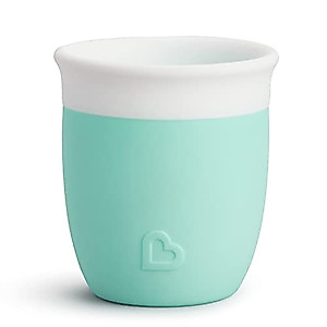 Munchkin® C’est Silicone! Open Training Cup for Babies and Toddlers 4 Months+, 2 Ounce, Mint