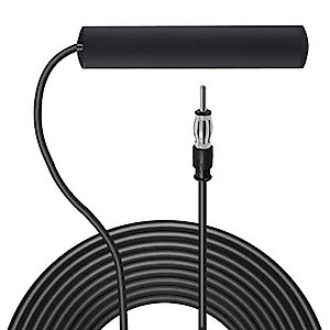 Universal Car Radio Antenna Car Stereo AM FM Hidden Windshield Adhesive Mount Patch Antenna for Vehicle Truck SUV Car Stereo in Dash Head Unit CD Media Receiver Player Audio HD Radio Player Amplifier