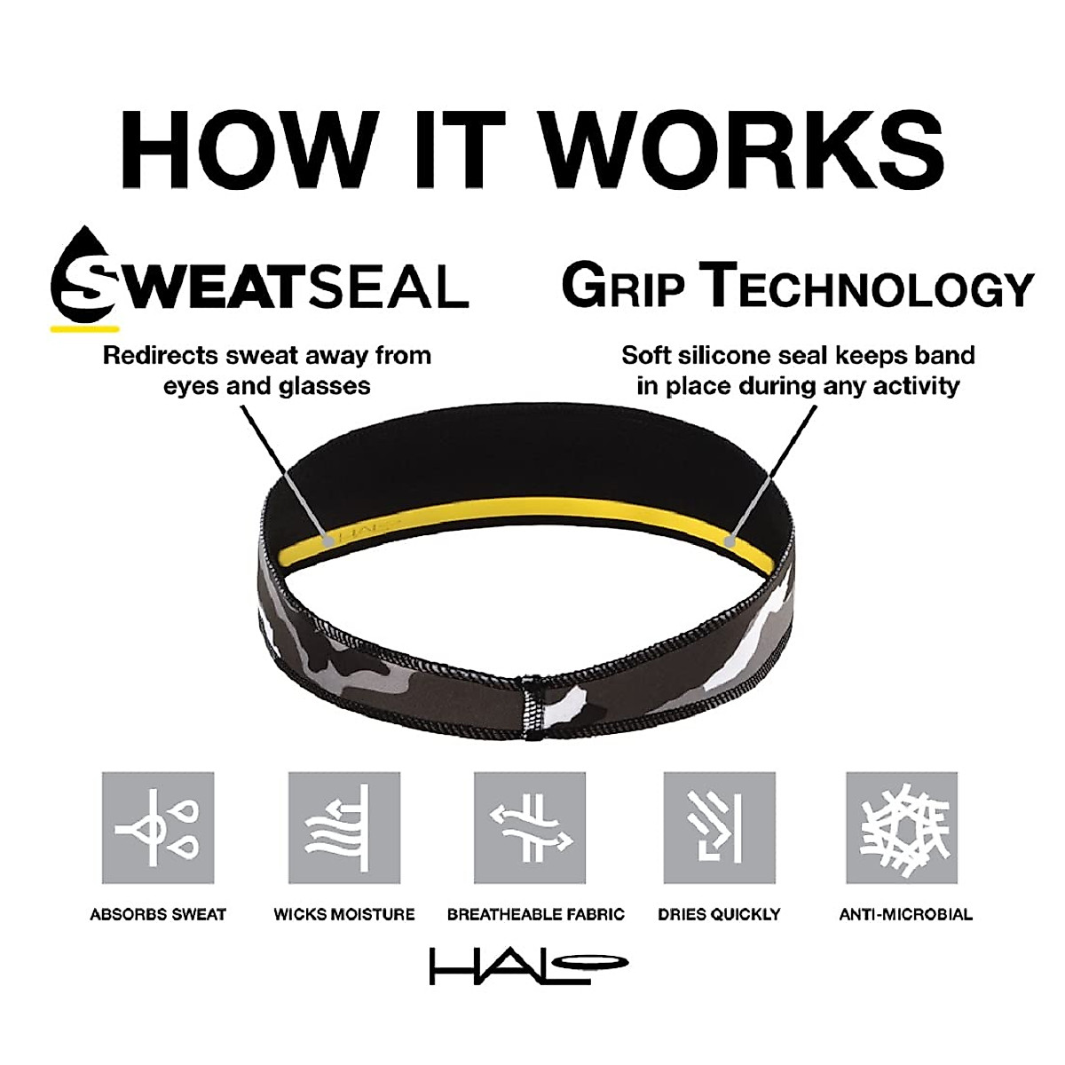 Halo Headband womens Visor Halo Headband, White, Large-X-Large US