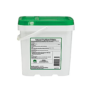 Farnam Equi Aid Natural Horse Psyllium Pellets Supplement, Supports Removal of Sand & Dirt From the Ventral Colon, 10 Pounds, 32 Scoops
