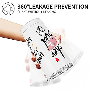 Insulated Coffee Mug, Iced Coffee Tumbler Cup with Flip Lid, Travel Mug With straw and stirrer Double Wall Vacuum Leak-Proof Thermos Mug for Travel Tea Milk