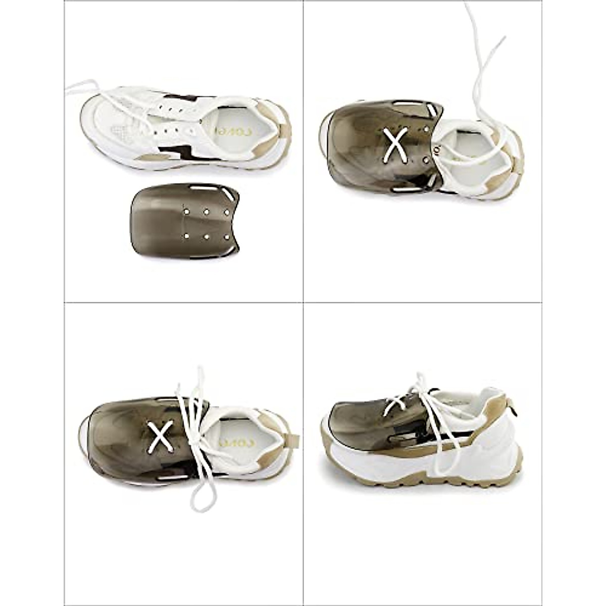 QWORK Metatarsal Guard, Safety Footwear Attachment for Metatarsal Protection, Safety Shoe Cover for Most Work Boots, Universal Size (1 Pair)