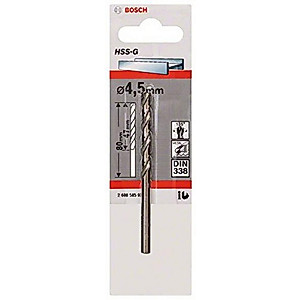 Bosch 2608585920 Metal Drill Bit Hss-G 4, 5mmx47mmx3.15In