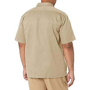 Dickies mens Short-sleeve Work Shirt, Desert Sand, X-Large Tall
