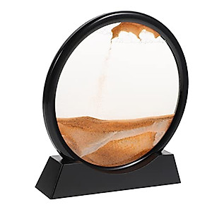 Abaodam 3pcs 3D Sand Painting Hourglass Calm Relaxing Desk Toy Flowing Sand Picture Bookshelf Decoration Moving Sand Art Decor Sand Painting Art Dynamic Sand Picture Sports Office Water