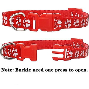 Chenkaiyang 12 Pack Puppy Collars for Litter, Adjustable Puppy ID Collars Soft Nylon Whelping Collars for Newborn Litter Puppy Pets