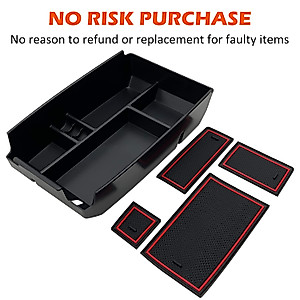 JOJOMARK Compatible with Ford Escape 2020 2021 2022 2023 2024 /Bronco Sport 2021-2023 2024 Accessories Center Console Tray Organizer, Armrest Secondary Storage Box