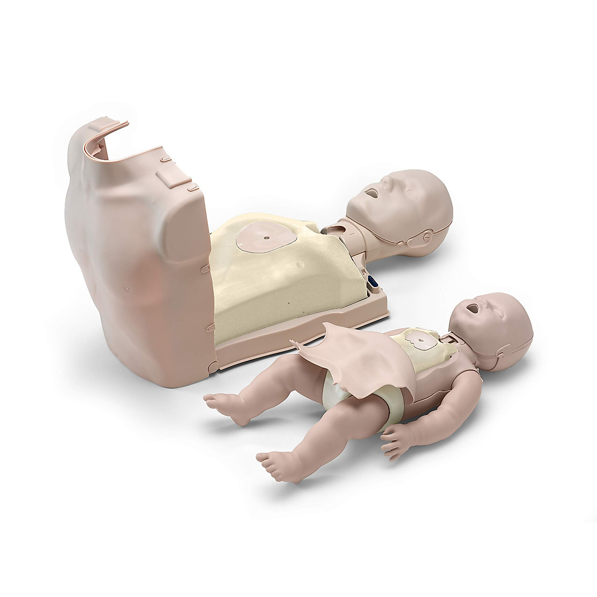 CPR Savers Prestan Professional Adult CPR Training Manikin with 2019 AHA Feedback Monitor, Medium Skin, PP-AM-100M-MS