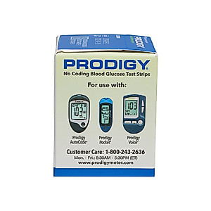 Prodigy 52800 No Coding Blood Glucose Test Strips