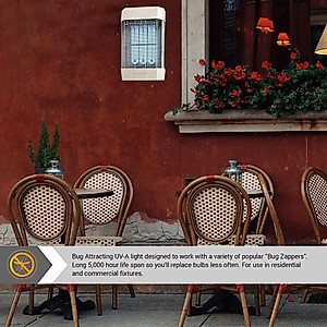 Sunlite 05165-SU FUL25T8 Fluorescent Black Light Bulb, 25 Watts, GX10q 4-Pin Base, UV Light, 365nm Color Wavelength, 5,000 Hour Life Span, Perfect for Bug Zappers, Clubs, Restaurants, Bars, 1 Pack