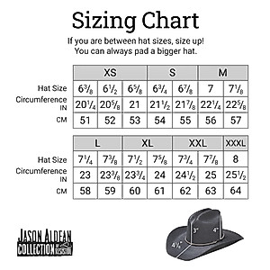 JA Men's Asphalt Straw Cowboy Hat Black X-Large