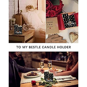 Star Gold Candle Holder with Tea Light,Vintage Wood Tealight Candle Stick Holder Pillar Centerpiece,Heart-Shaped Tall Wooden Tea Light Candle Holders Set Merry Cheers Modern Minimalist Grey Black