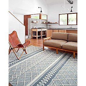 Loloi II Sawyer Collection SAW-04 Teal 5'-0" x 7'-6" Area Rug