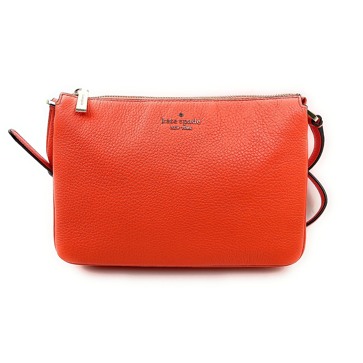Kate Spade New York Leila Triple Gusset Crossbody (Coral Buds)