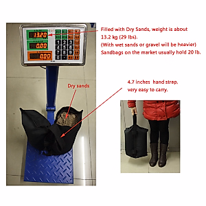 YELAIYEHAO 4 PCS Weights Bag for Pop up Canopy Tent Weighted Feet Bag Sand Bag (17x15.8 inch)