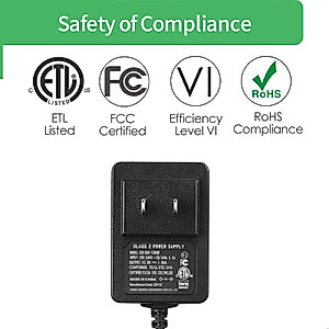 Security-01 AC to DC 15V 1A Power Supply Adapter 5.5mm x 2.1mm Plug,for Litter Robot 3,Cat Open air self Cleaning Box,Receiver,Amplifier,Router,UL Listed