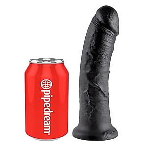 Pipedream King Cock Dildo, Black, 8 Inch