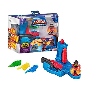 Legends of Akedo Powerstorm Mega Strike Controller with Elemental Punch Action |Turbo Chux Action Figure | Amazon Exclusive